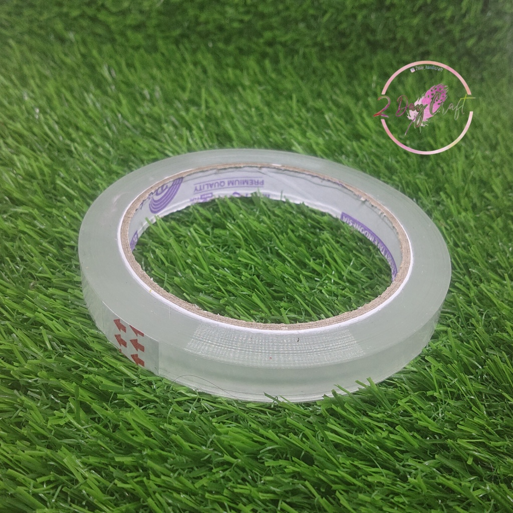 Jual Isolasi 12mm Bening - Solasi merk Rainbow - Selotip 1/2 inchi ...