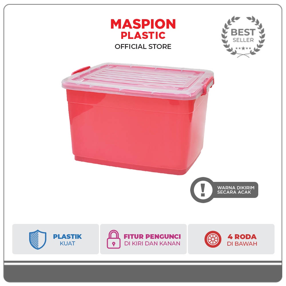 Jual Maspion Kontainer Plastik Giga Box Container 50 Liter | Shopee ...