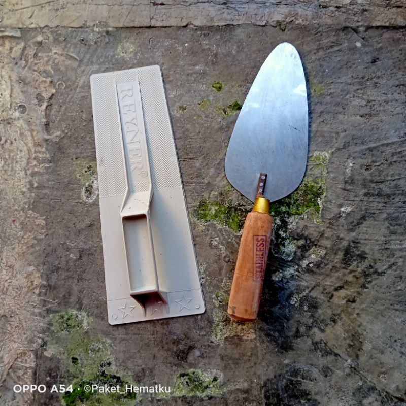 Jual Satu Paket Raskam Atom Penghalus semen Dan Sekop Semen Ukuran ...