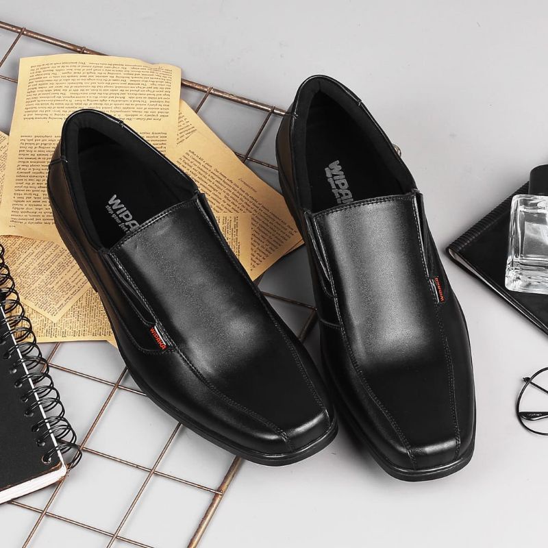 Jual Sepatu Pantofel pria Hitam Sepatu Pria WIPAKA BIG SIZE 38 SAMPAI ...