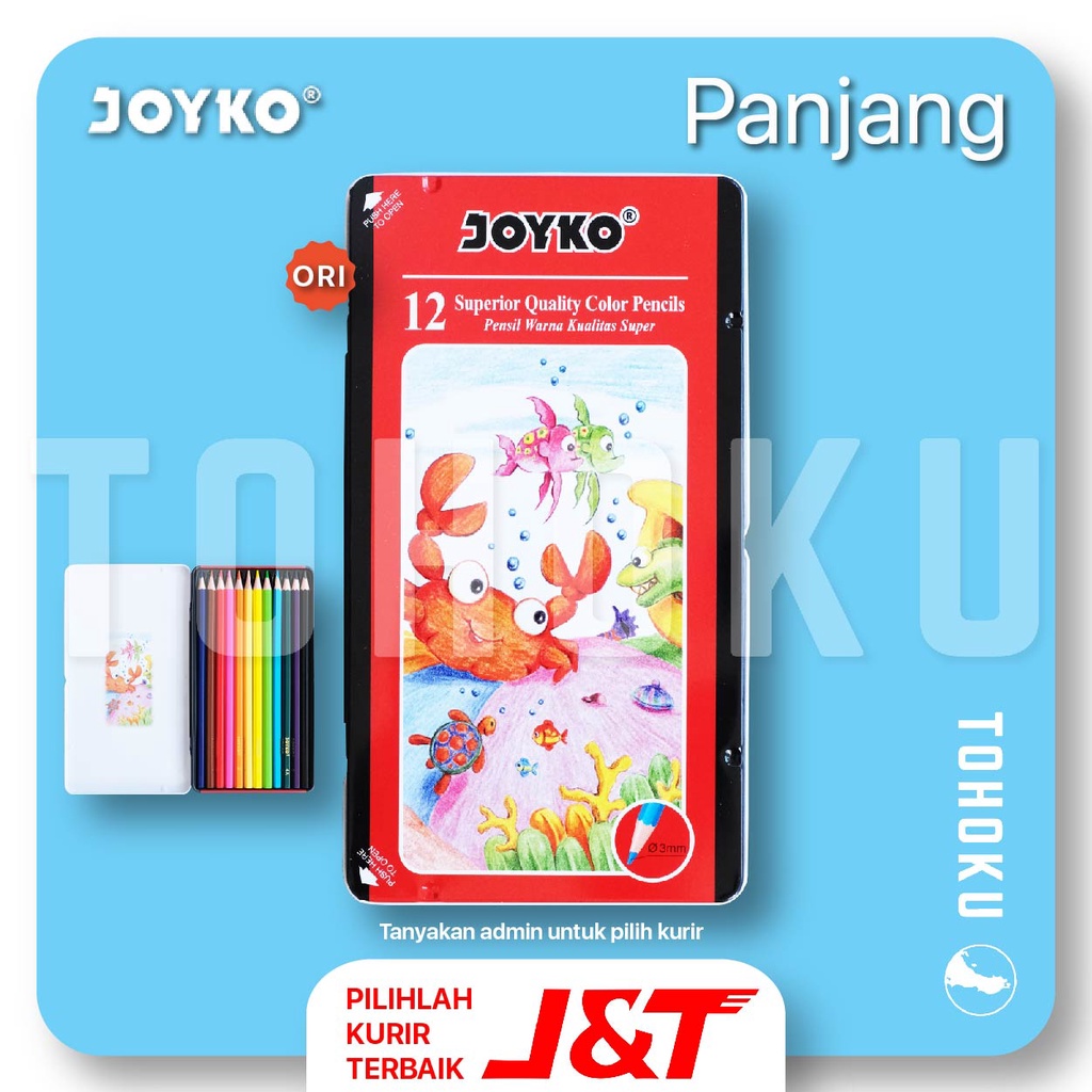 Jual Joyko Bear Classic Color Pencils - Pensil Warna Joyko 12-24-48 ...