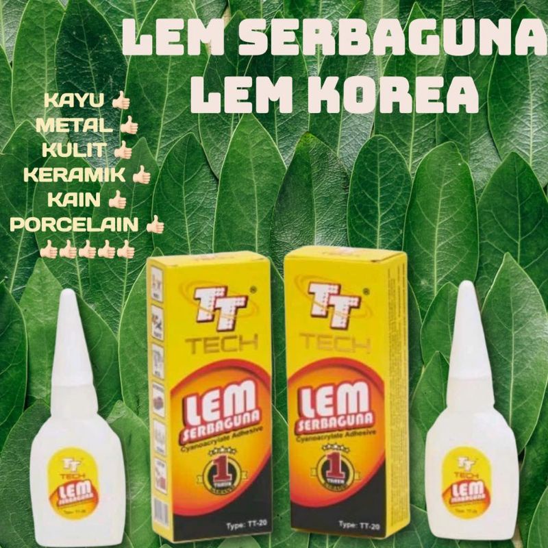 Jual Lem Serbaguna, Lem Korea, Lem Setan merk TT Tech Bahan Original ...