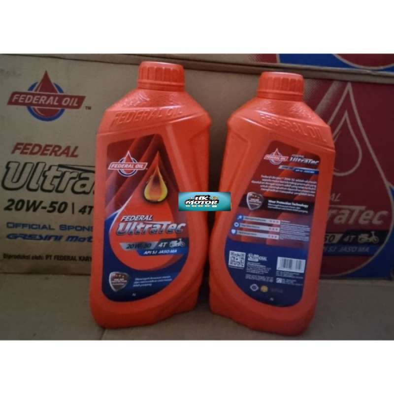 Jual Oil / Oli Federal Ultratec 0,8 L 20W-50 SNI Federal Oil HK ...