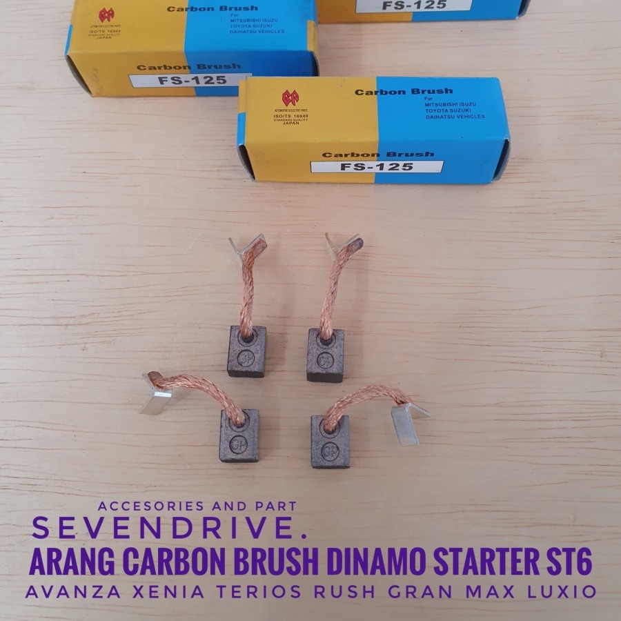 Jual Arang Karbon Carbon Brush Dinamo Starter Avanza Xenia Terios Rush Gran Max Luxio ST3 ...