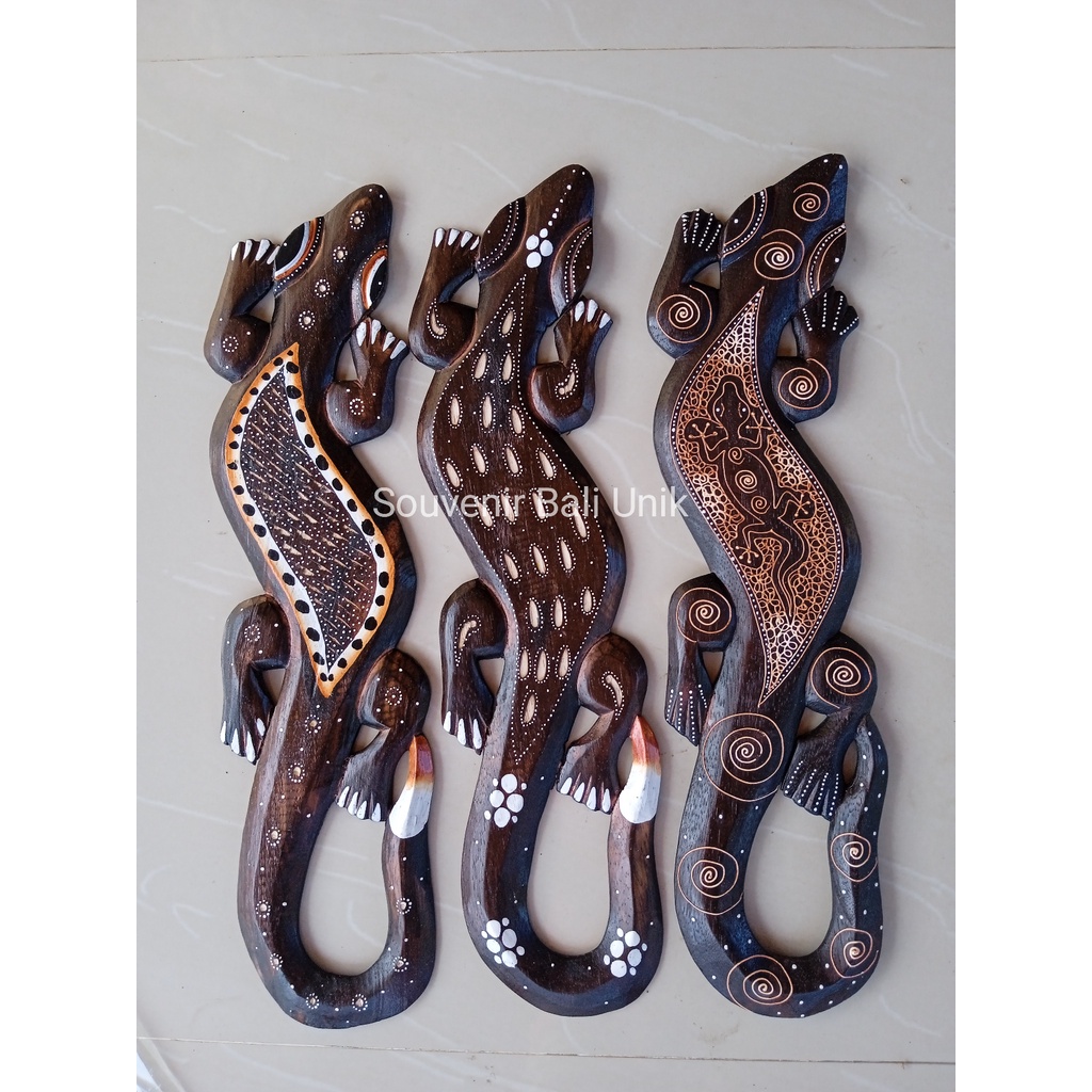 Jual Dekorasi Tokek Cicak 50cm Kayu Hiasan Dinding Gecko Bali | Shopee ...