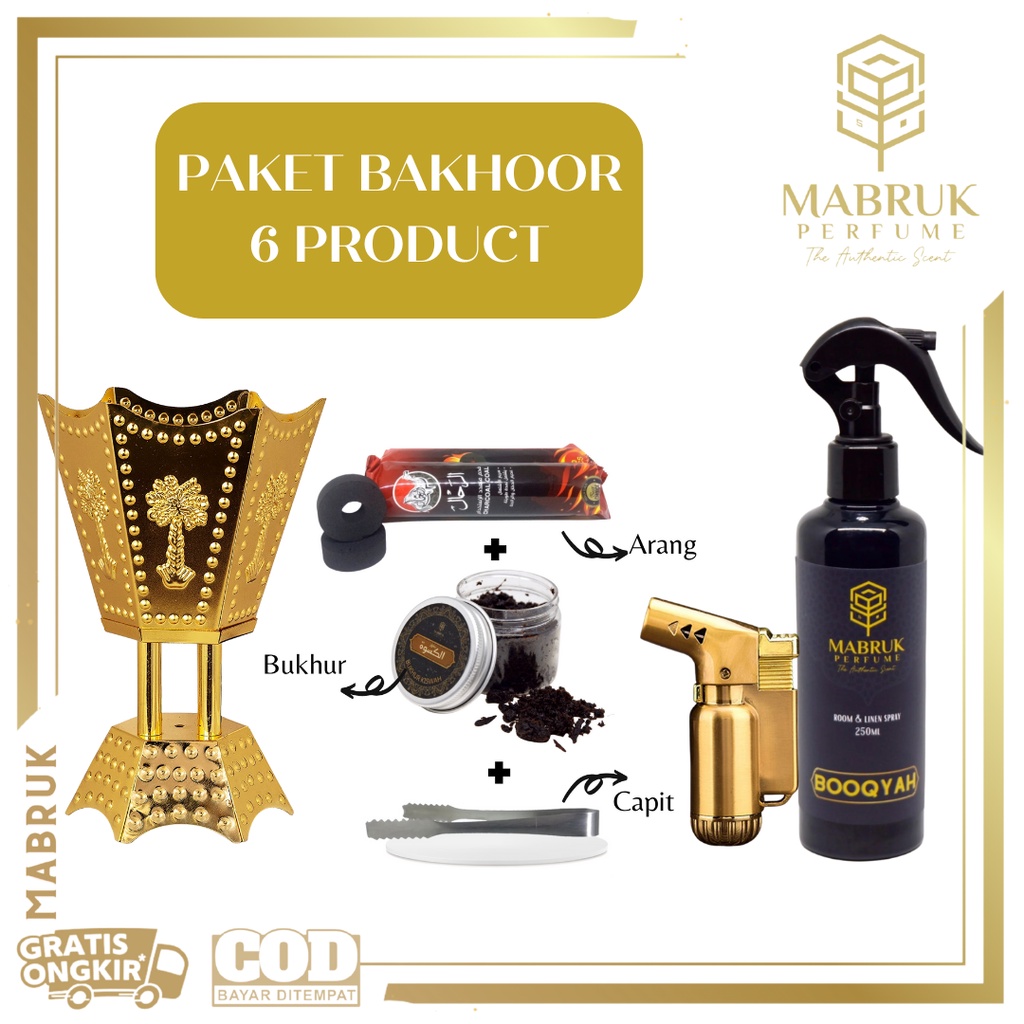 Jual Paket Buhur Murah 1 Set Bukhur Dupa Areng Bakhoor Kiswah Mabruk ...
