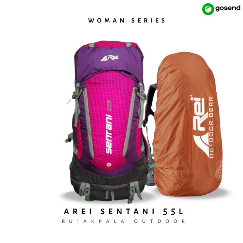 Jual Tas gunung Carrier arei sentani 55l / tas hiking / keril rei ...