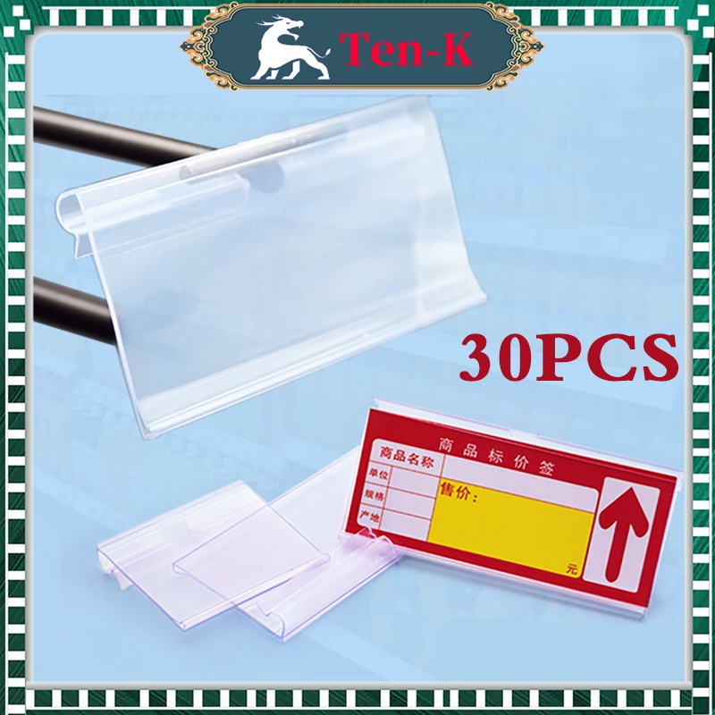 Jual 30PCS Price Tag Holder Label Harga Akrilik 6x4.2 cm | Shopee Indonesia