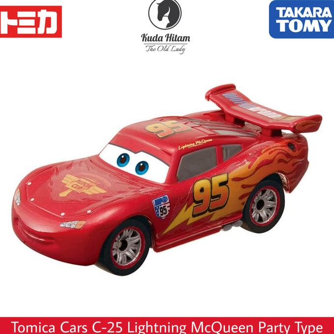 Jual Tomica Cars C-25 Lightning McQueen Party Type Disney Pixar | Shopee Indonesia