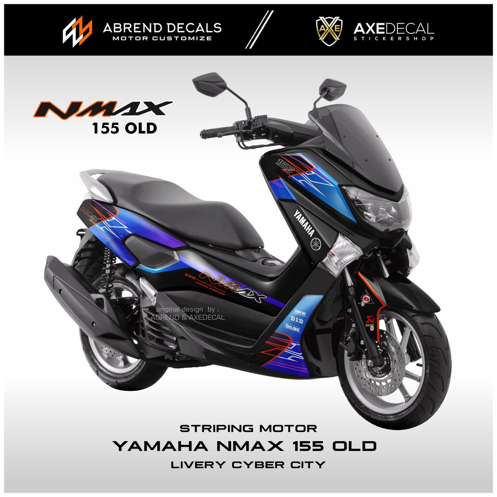 Jual STRIPING NMAX 155 OLD LIVERY CYBER CITY RACING / STIKER MOTOR ...