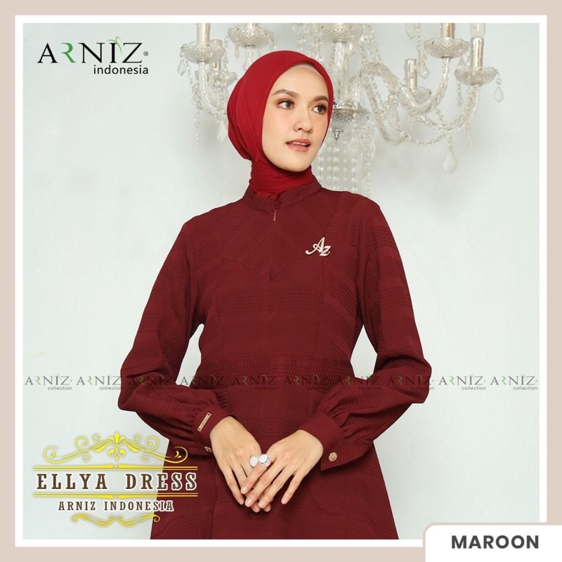 Jual Ellya Dress (Dress saja) By Arniz ready | Shopee Indonesia