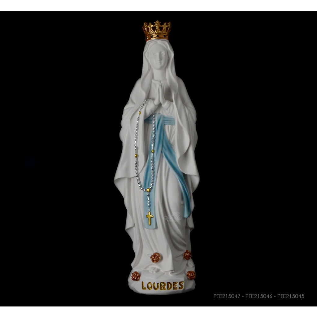 Jual Patung Rohani Maria Lourdes Mahkota 20cm Resin Devosi Katolik ...