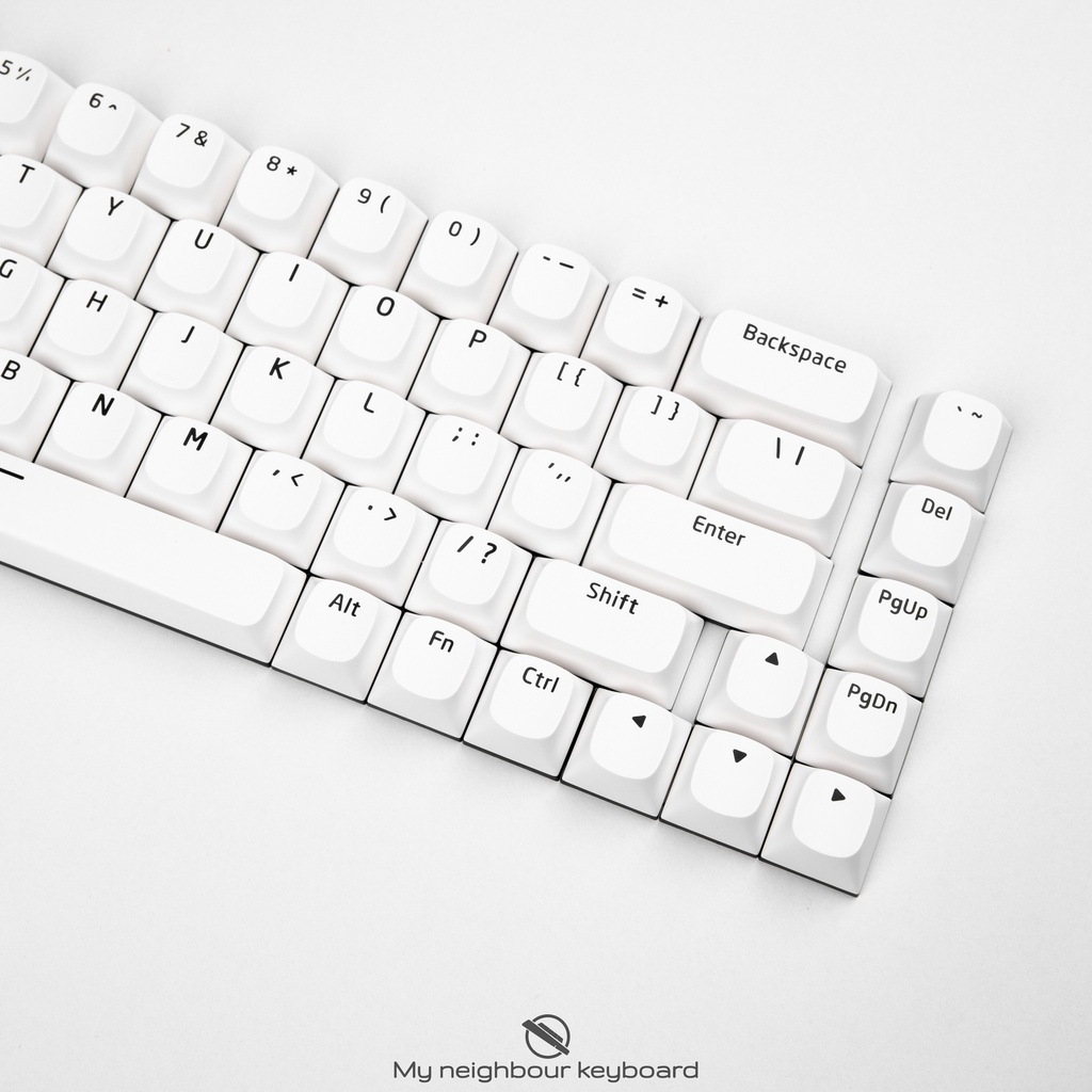 Jual MYNK White Keycaps Set for 65% Layout - OSA PBT Doubleshot ...