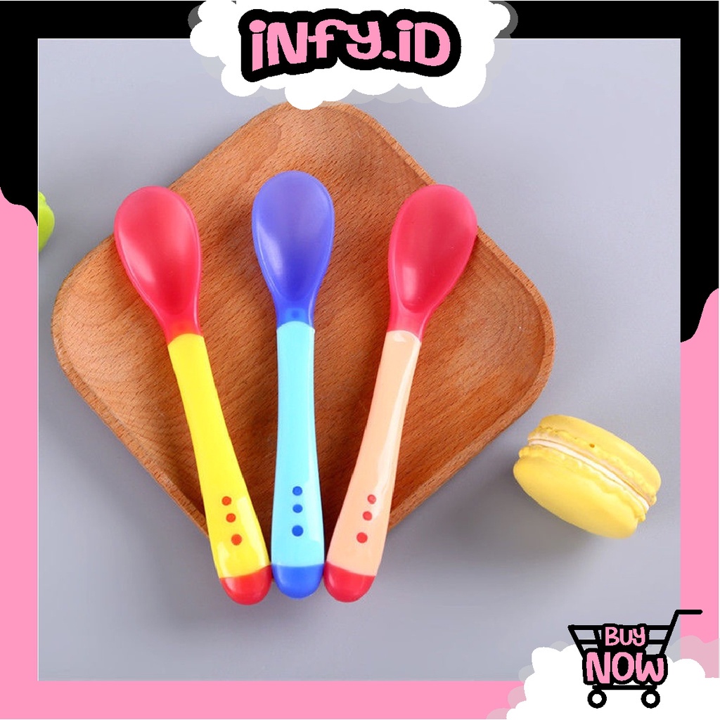 Jual INFY - Sendok Makan Bayi Silikon / Sendok makan bayi / Sendok ...