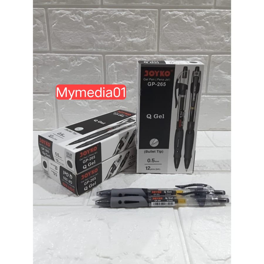 Jual GEL PEN JOYKO GP-265 Q GEL PENA JET 0,5 MM PER 1 PACK ( ISI 12PCS) | Shopee Indonesia