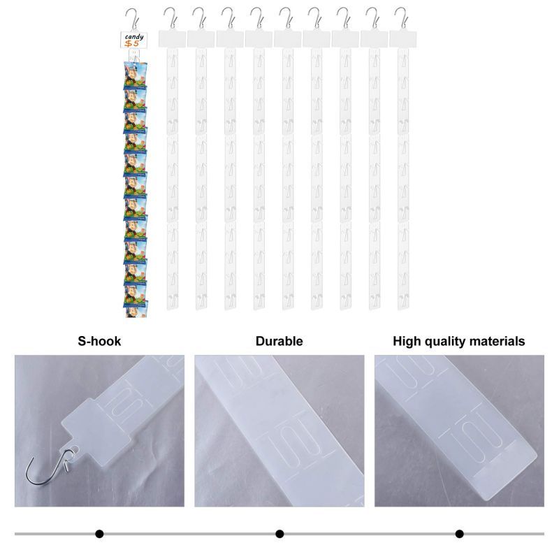 Jual 10pcs Clip Strip Display Makanan 62cm Strip Klip Produk ...