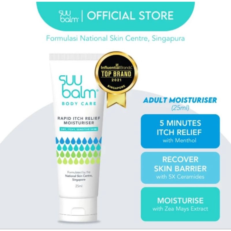Jual Suu Balm Rapid Itch Relief Moisturiser 25ml | Shopee Indonesia