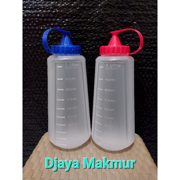 Jual Botol Kecap Saos 1 Liter Botol Plastik Jumbo 1 Liter Serbaguna ...