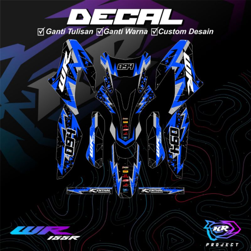 Jual Setiker Decal Sticker Motor Yamaha WR155 Fullbody Sticker Variasi ...