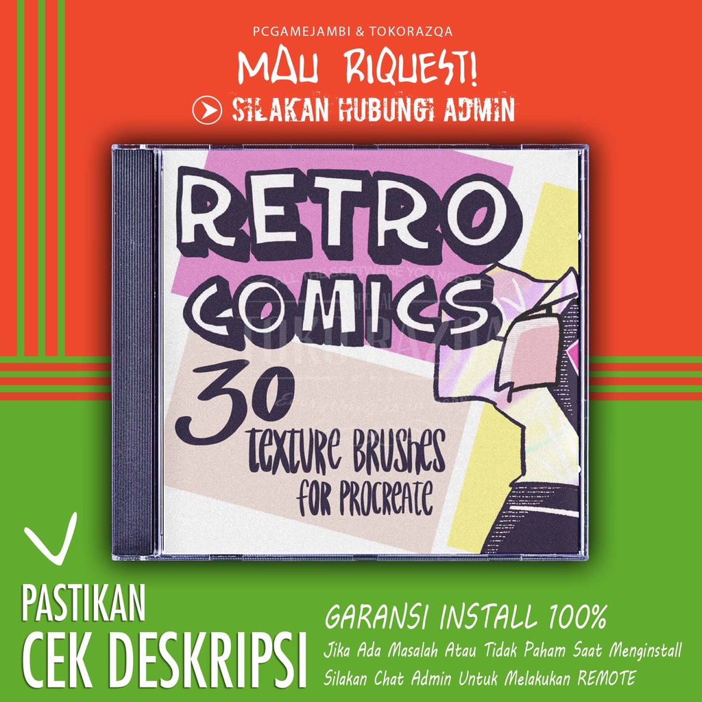 Jual RETRO COMICS Brushes for Procreate | Shopee Indonesia