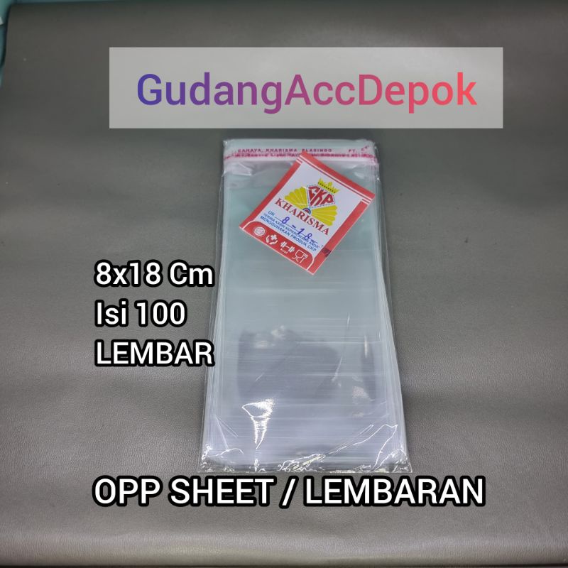 Jual PLASTIK OPP ONE SHEET / LEMBARAN / PLASTIK RISOLES / OPP 7X18 8X18 ...