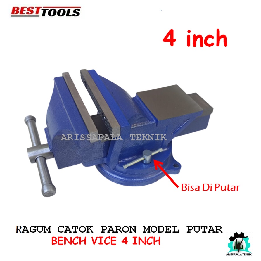 Jual RAGUM CATOK PARON TANGGEM PUTAR BENCH VICE 4 INCH 100 MM | Shopee ...