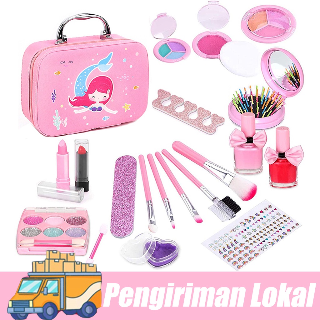 Jual Tas kosmetik putri duyungchildren pretend play Make up anak alat ...