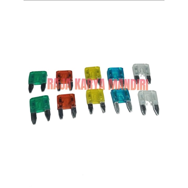 Jual SIKRING MINI SIKRING TANCAP FUSE DX MINI 10A 15A 20A 25A 30A isi ...