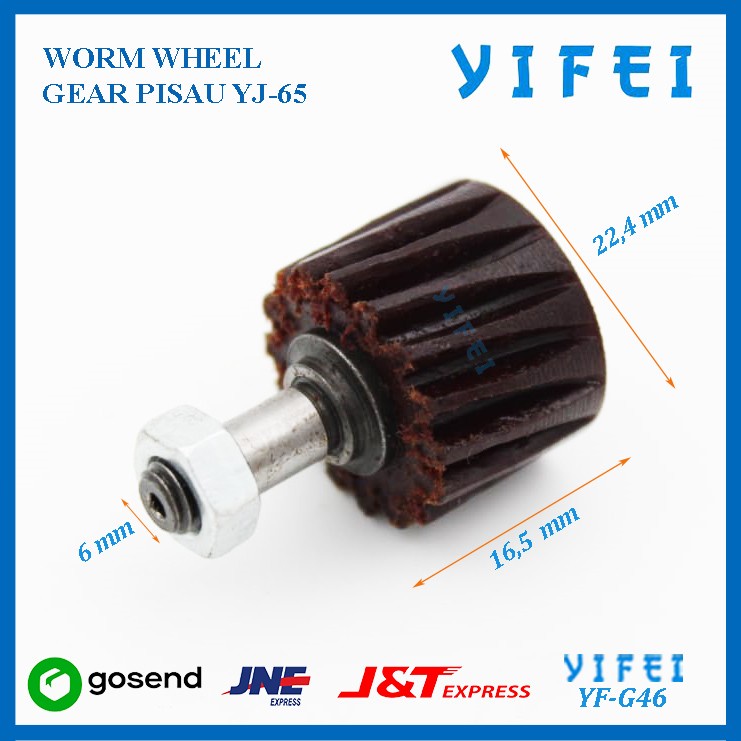Jual GEAR GIGI NANAS MESIN POTONG YJ-65/WORM WHEEL MESIN POTONG YF-G46 ...