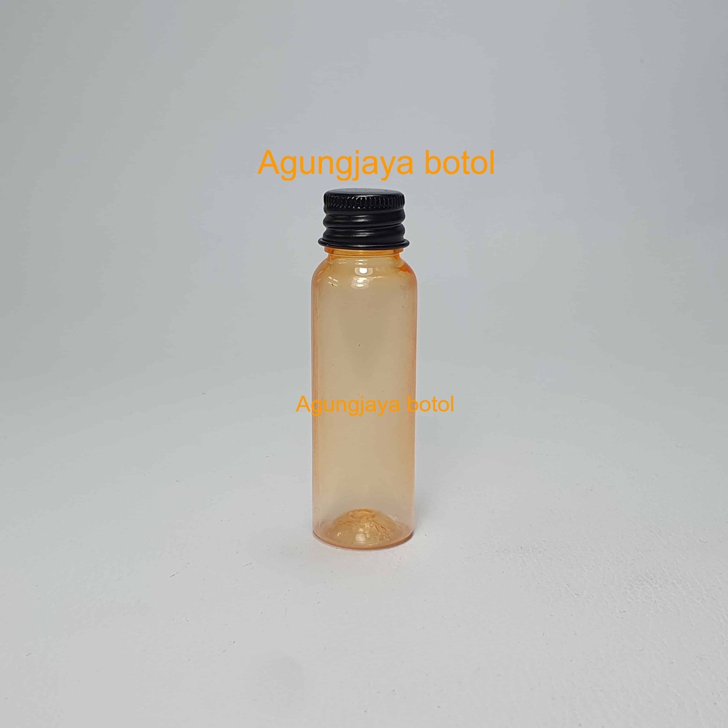 Jual Botol Pet 30 ml Br Orange Trans Tutup Ulir Neck 18 / Botol Pet BR ...