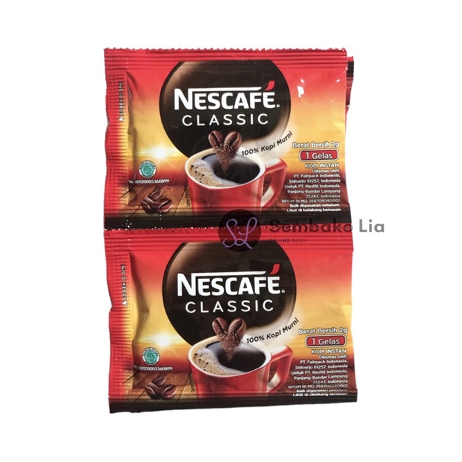 Jual Nescafe CLASSIC 2gr Isi 10 Sachet / Kopi Murni 100% Robusta ...