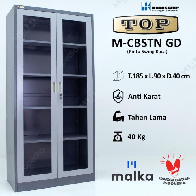 Jual PROMO TOP CBSTN BY DATASCRIP LEMARI ARSIP BESI PINTU SWING KACA ...