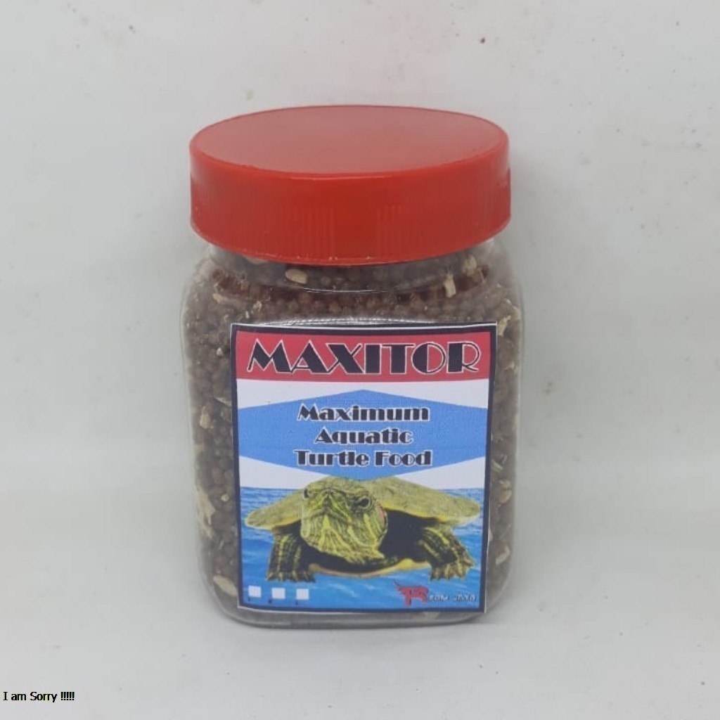 Jual MAXITOR 150gram PAKAN MAKANAN KURA KURA PENYU SIZE SMALL | Shopee ...