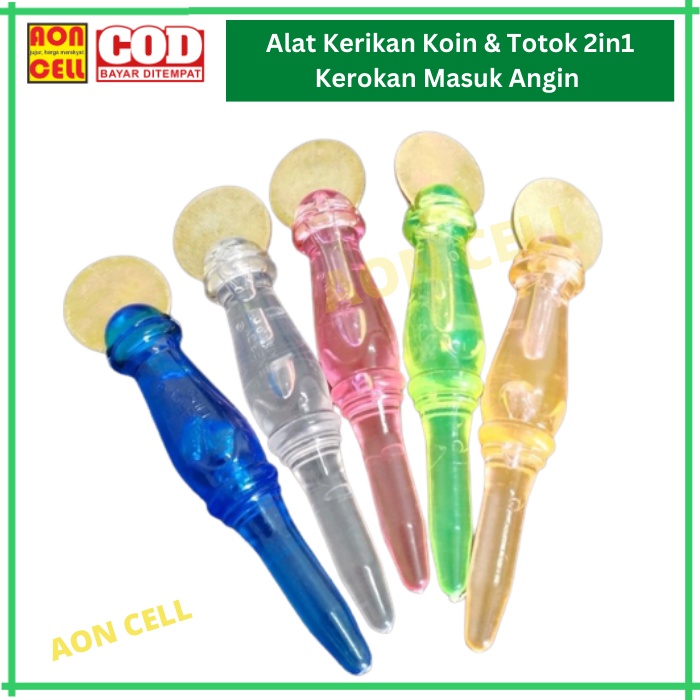 Jual Alat Kerikan Koin & Totok 2in1 Kerokan Masuk Angin Kerik Pijat ...