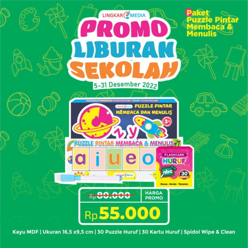 Jual Puzzle Pintar Membaca | Puzzle anak | Buku belajar membaca ...
