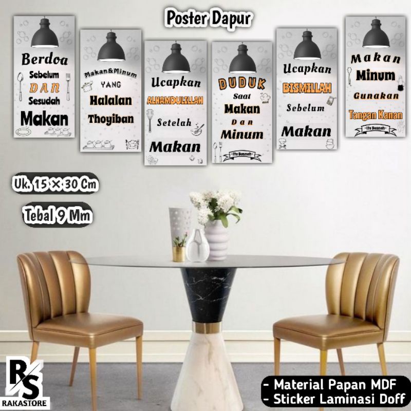 Jual Poster Dapur/ Poster Aesthetic Dapur / Pajangan Dapur/ Hiasan ...