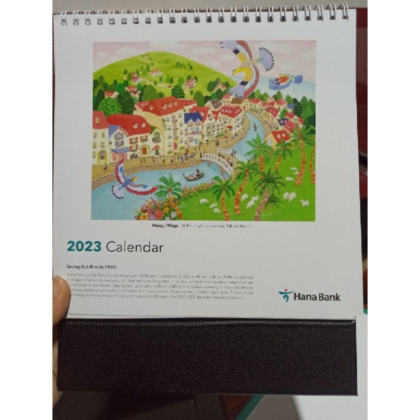 Jual Kalender Meja 2023 bank Hana Bank | Shopee Indonesia