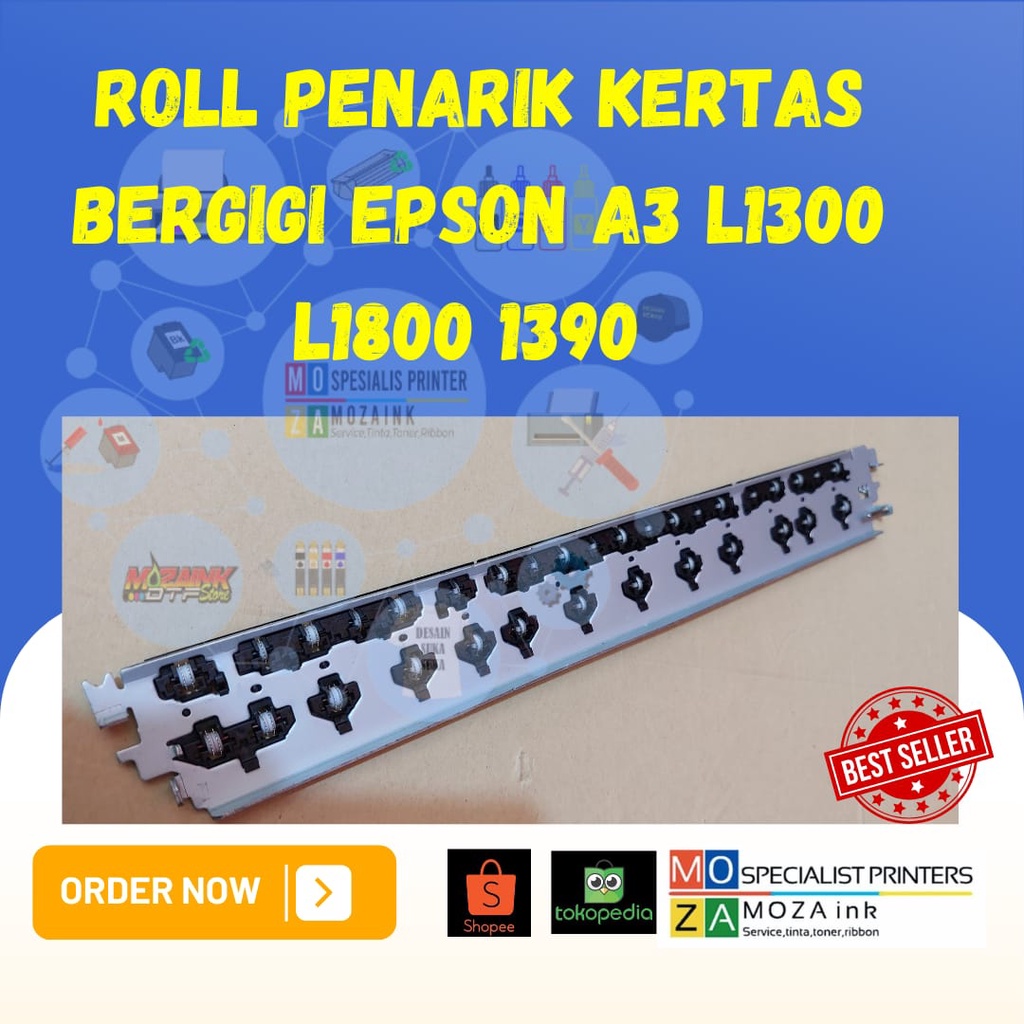 Jual Roll Paper Penarik Penekan Kertas Bergigi EPSON L1800 1800 L1300 ...