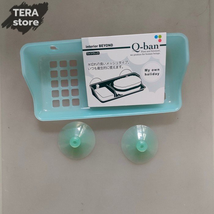 Jual Q-ban rak cuci piring rak sponge sabun dengan suction made in ...