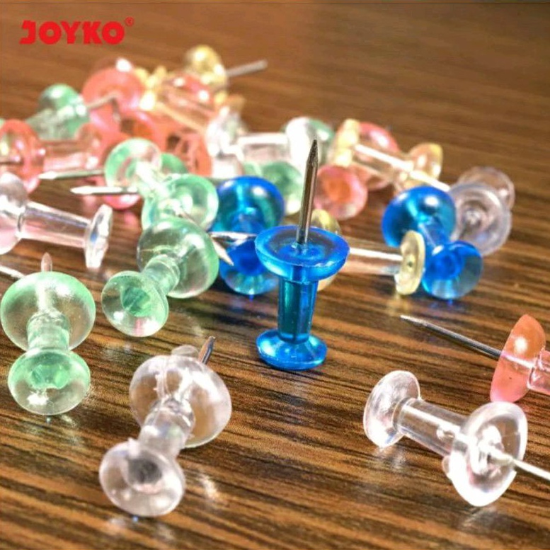 Jual Jarum Tekan Push Pin Paku Pin Joyko Paku Pin Gabus Kertas | Shopee ...