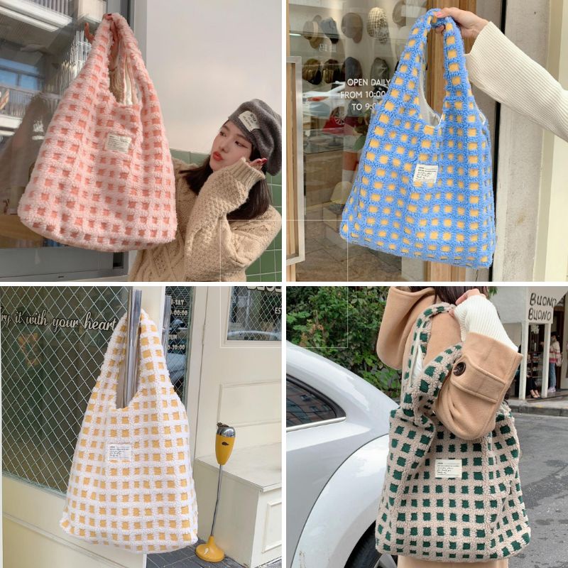 Jual KiNa - CLOUDY PILLOW TOTE BAG KOREAN CUTE TOTE BAG | Shopee Indonesia