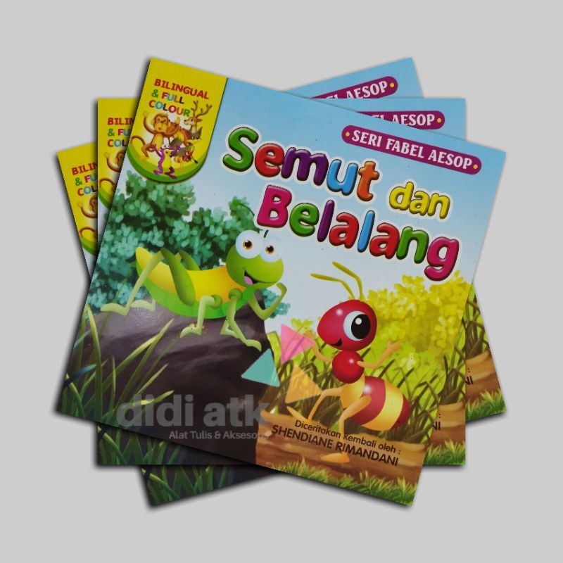 Jual Buku Anak Anak Seri Fabel Aesop Semut Dan Belalang Shopee