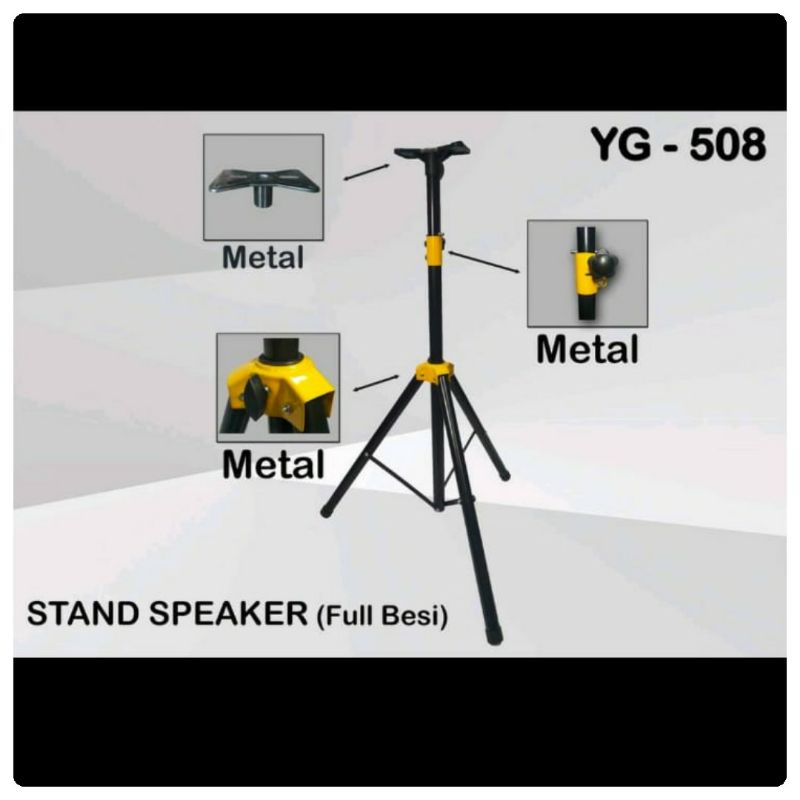 Jual Stand Speaker Tripod Full Besi Kaki | Shopee Indonesia