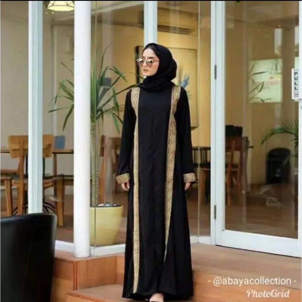 Jual promo-big sale-Best seller-dress hitam-dress polos-murah gamis ...
