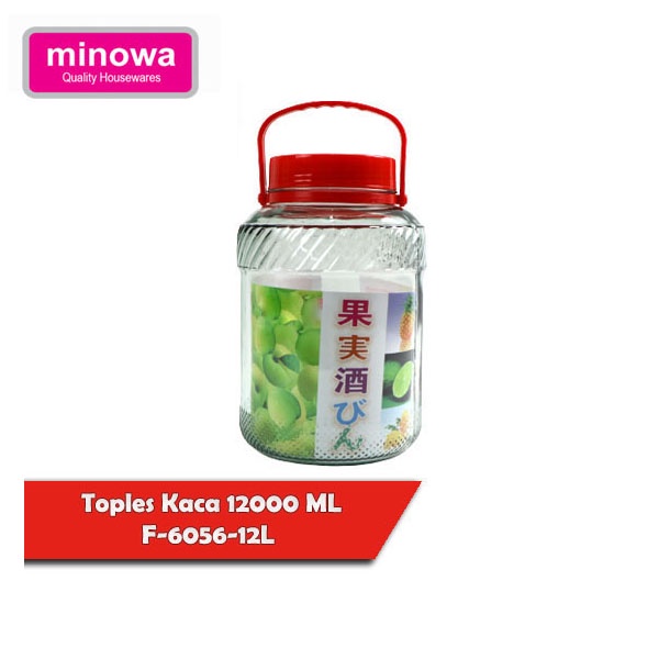 Jual Minowa Toples Kaca / Storage Jar / Stoples Arak 12 Liter / 12000 ...