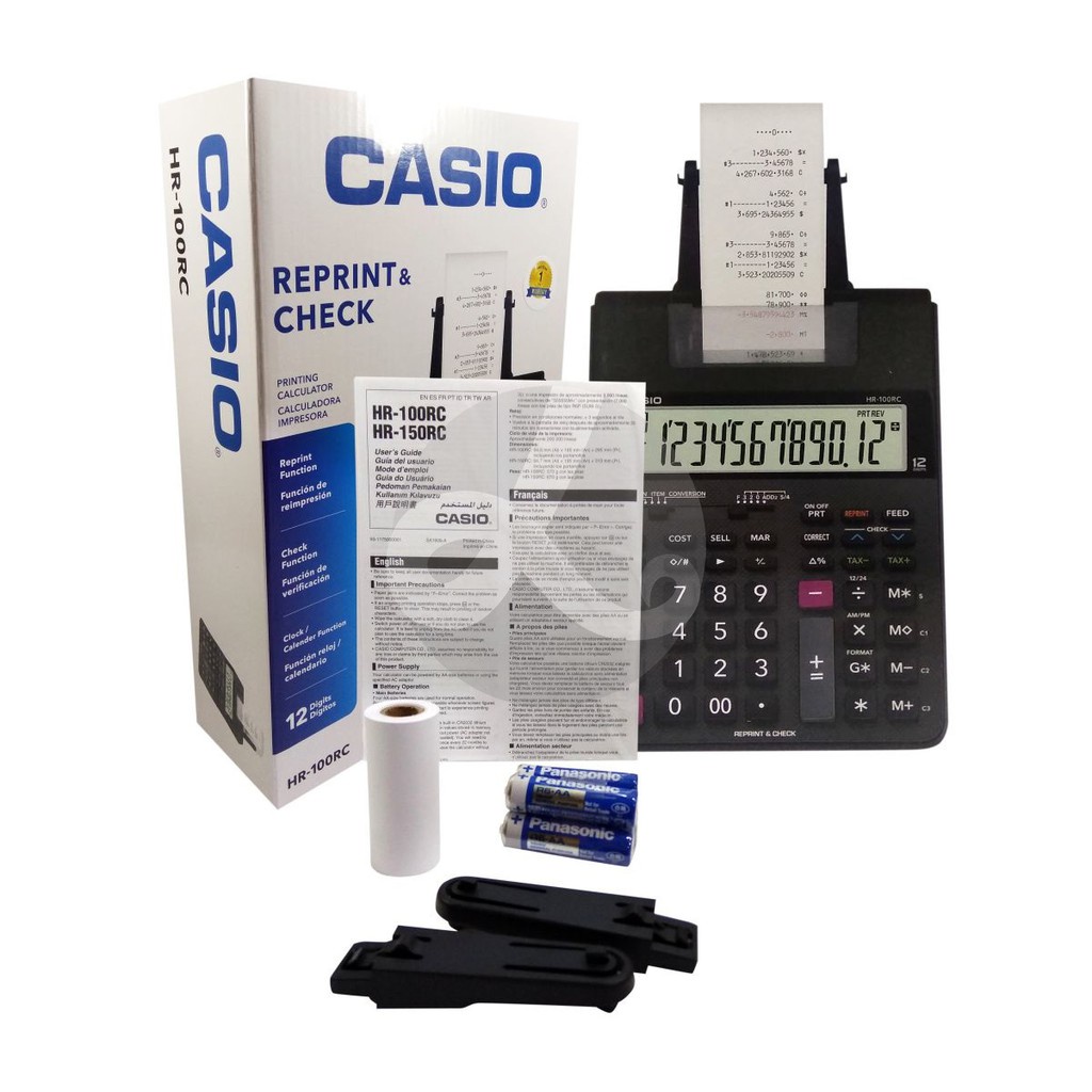Jual Kalkulator Printing Calculator Casio HR-100RC 100 RC Kalkulator ...