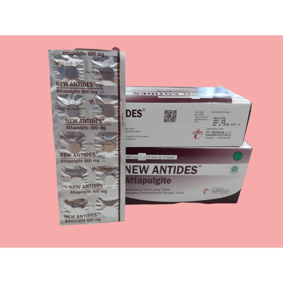 Jual NEW ANTIDES TABLET PER BOX (ATTAPULITE 600MG) | Shopee Indonesia