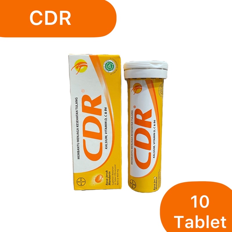 Jual CDR Suplemen Kalsium Rasa Jeruk ISI 10 Tablet | Shopee Indonesia