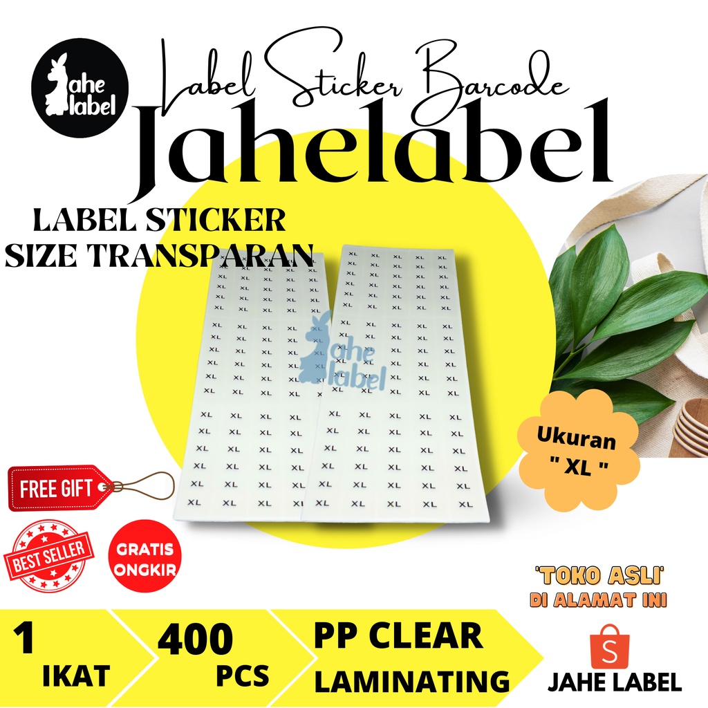 Jual STIKER UKURAN BAJU , STIKER SIZE , STICKER SIZE , STICKER UKURAN ...