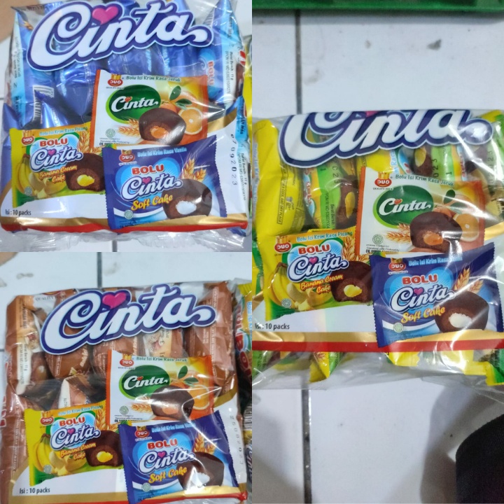 Jual Soft cake bolu cinta duo ( 1 pak isi 10 ) Bolu murah dan enak ...